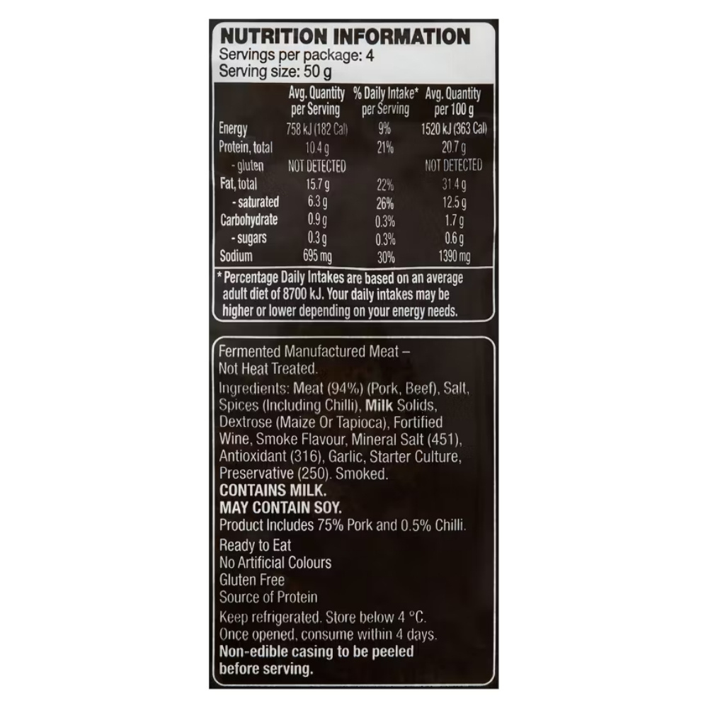 Pepperoni Salami 200g - Wholesale Supermarket